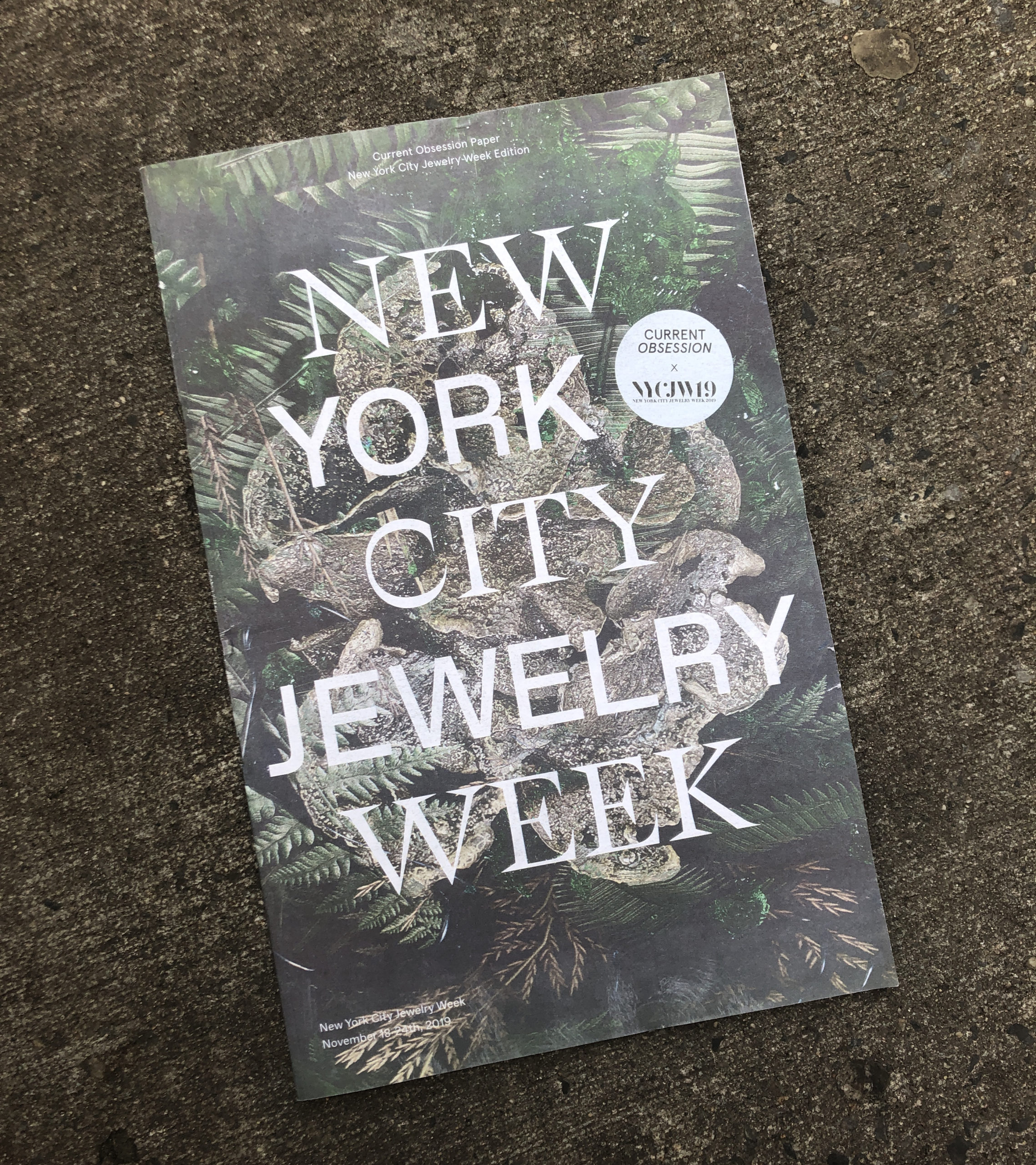 2019 Current Obsession x NYC Jewelry Week Paper - NYCJW